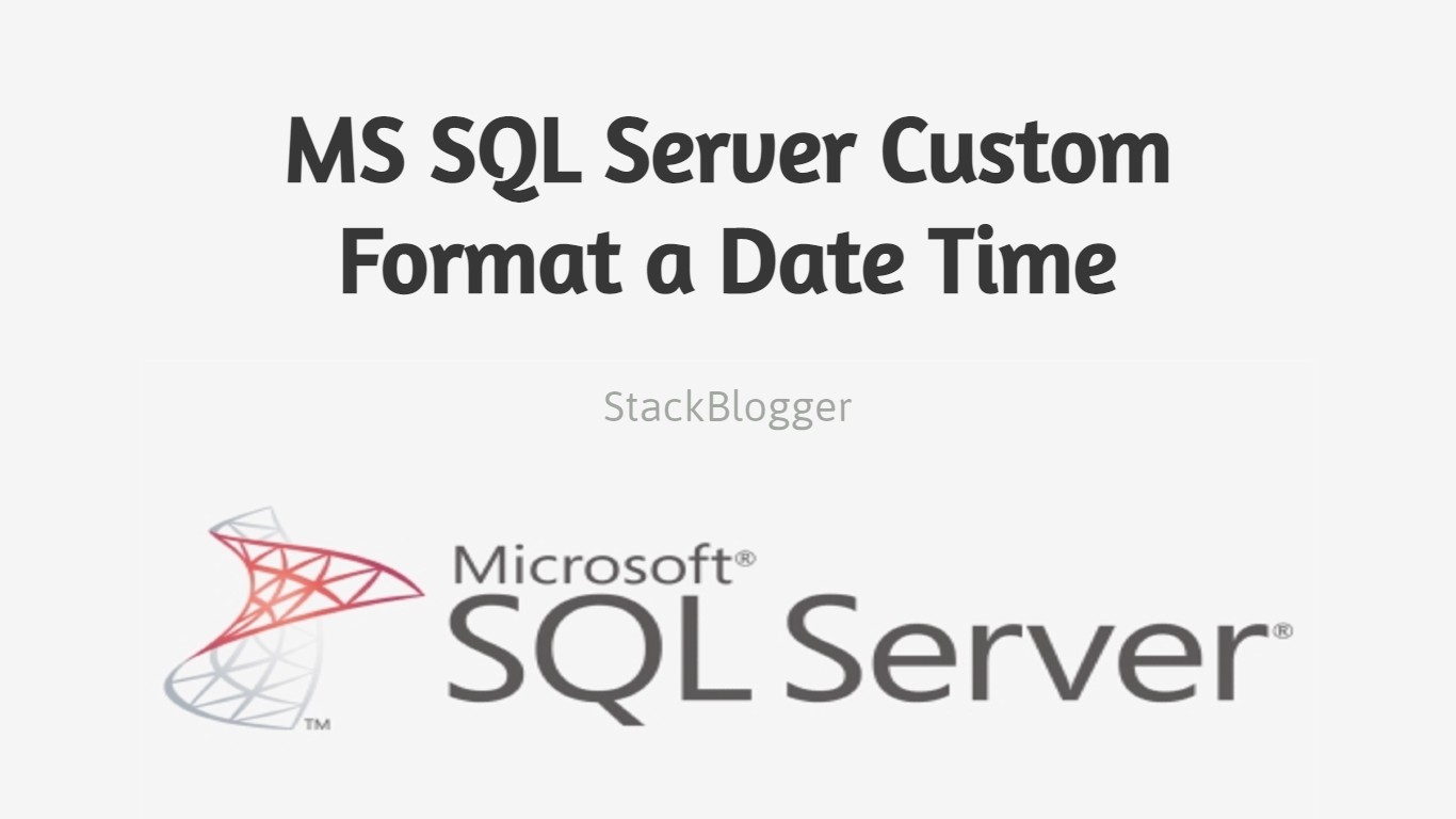 MS SQL Server Select Custom Formatted Date Time